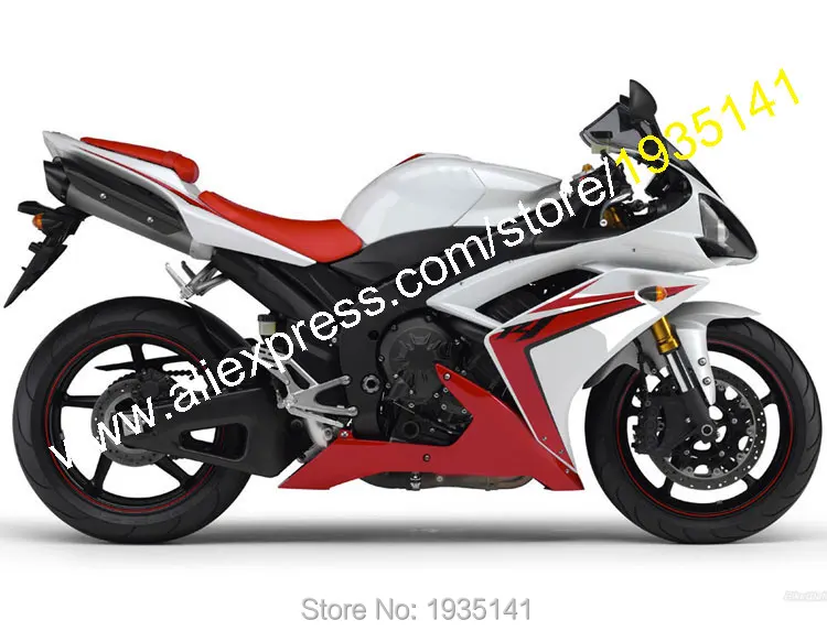 For Yamaha YZF R1 2007 2008 Body Kit YZF R1 07/08 YZF1000 Red White ...