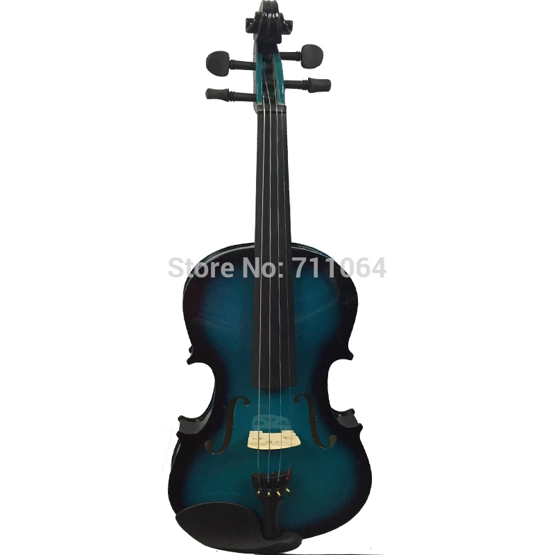 1/2 Violino Acústico Violino + Caixa Bow Rosin VIOLINO AZUL PRETO ...