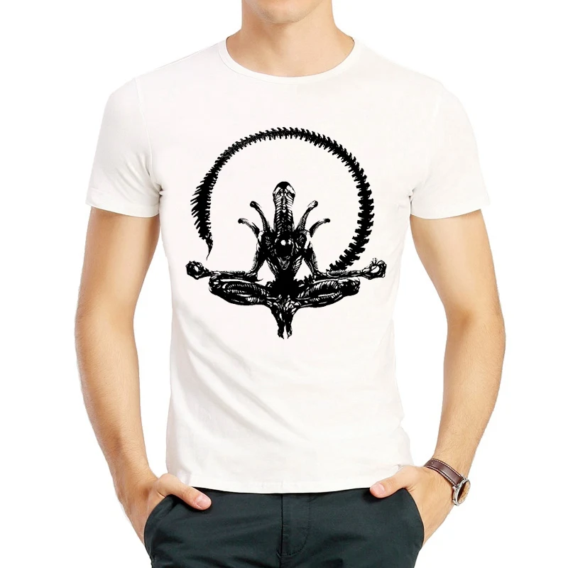 Avp T-shirt Short Sleeve White Color Fashion Alien Vs. Predator T Shirt ...