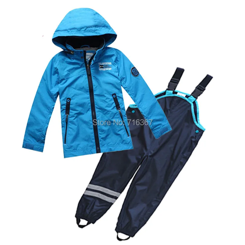Free Shipping kids/boys wind suit jacket and pants,sky blue jacket ...