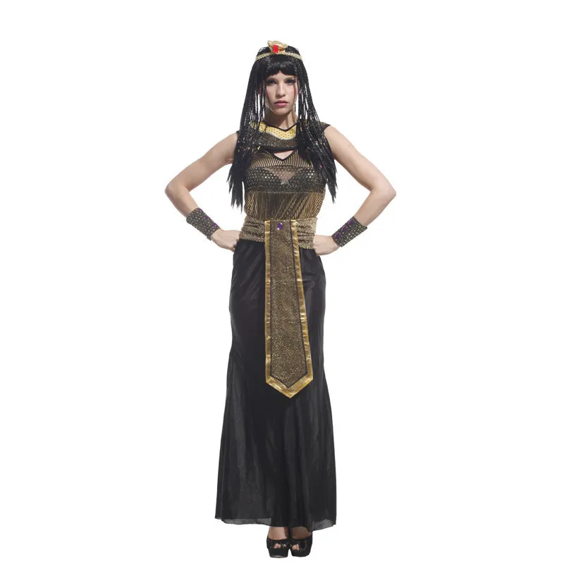Sexy Deluxe Ladies Fancy Dress Cleopatra Egypt Womens Costume Egyptian ...