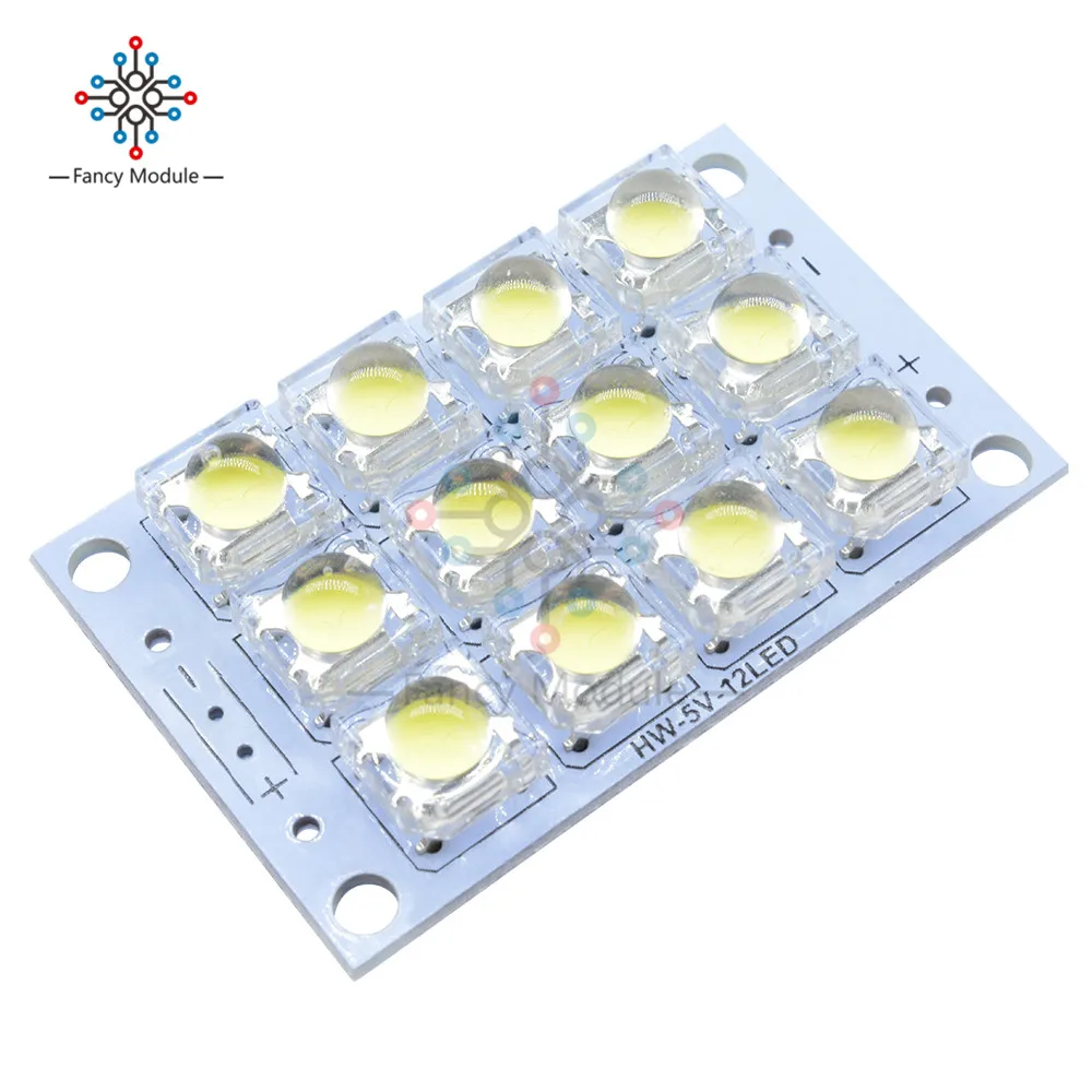 DC 3V 5V 12 비트 LED 슈퍼 밝은 흰색 피라냐 LED 보드 야간 LED 조명 램프 모듈|lamp lamp|lamp ledlamp white - AliExpress