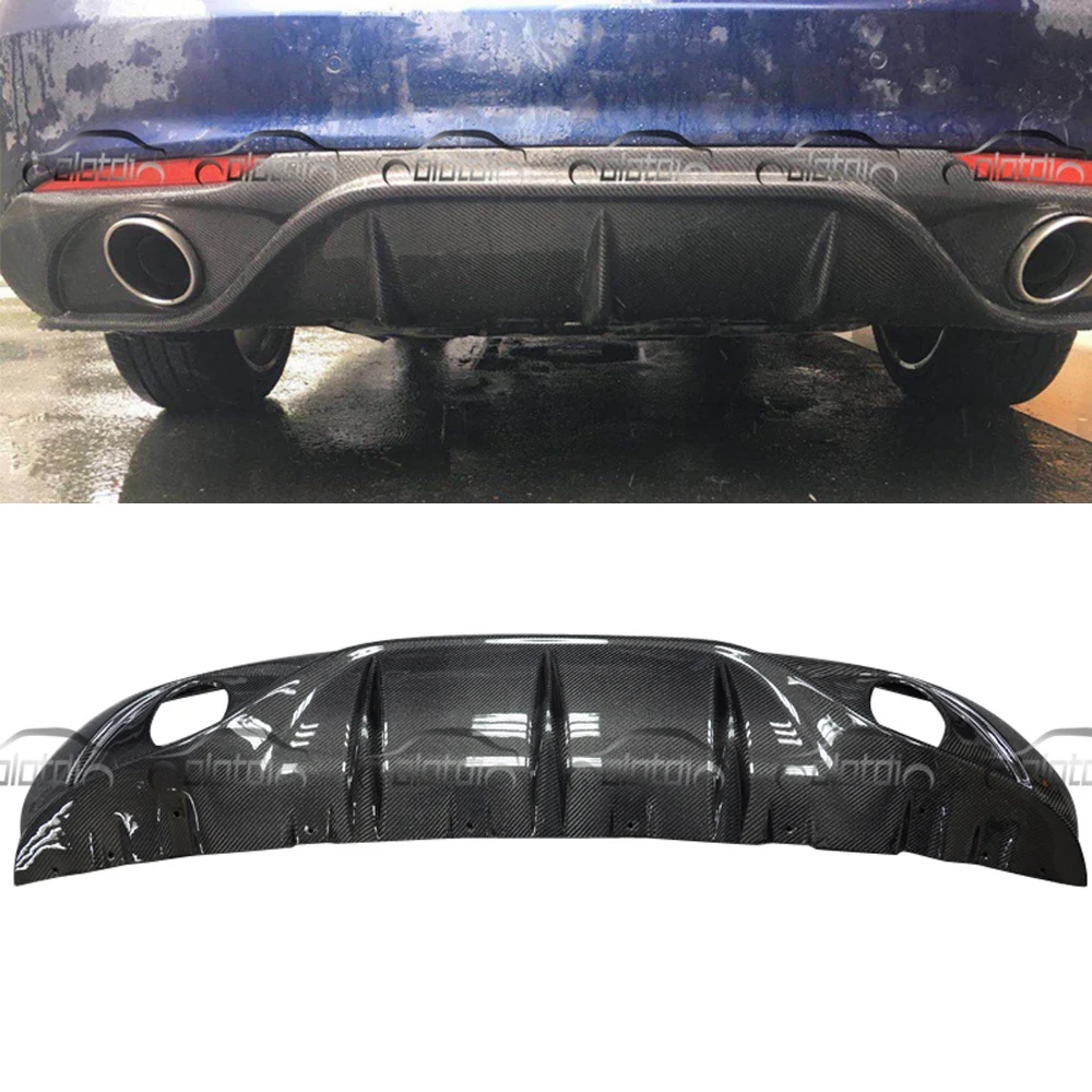 OLOTDI For Alfa Romeo Giulia 2017 Carbon Fiber Car body kit Rear bumper ...