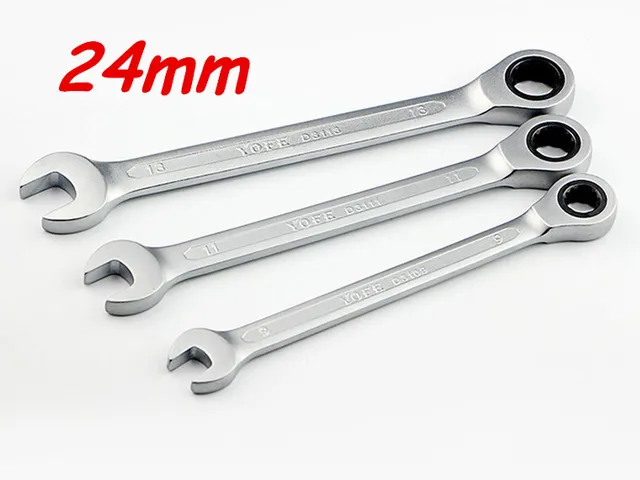 24mm Ratchet Spanner open end box end wrench Combination wrench ratchet ...