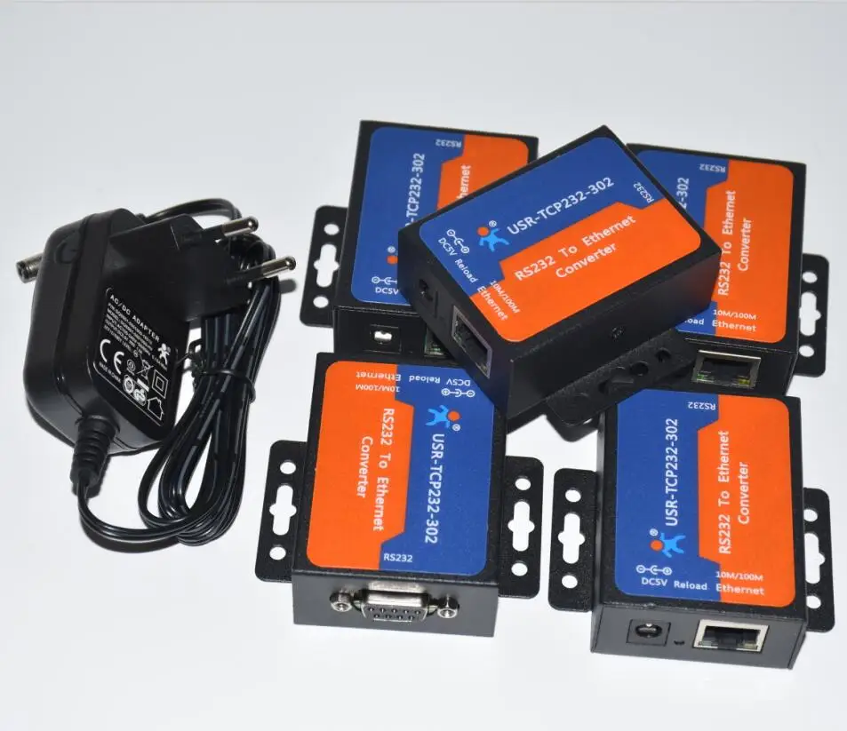 5pcs Serial Rs232 To Ethernet Tcp Ip Server Module Ethernet Converter