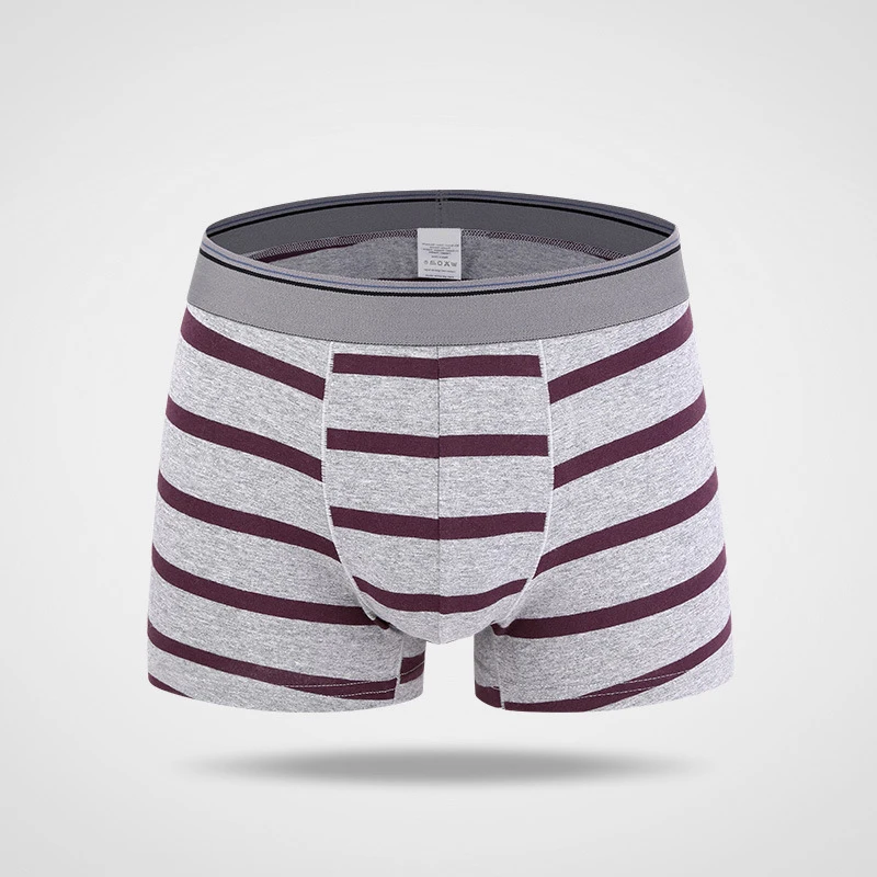 2018 Stripe Mens Underwear Boxers Loose Shorts Men'S Panties Cotton ...