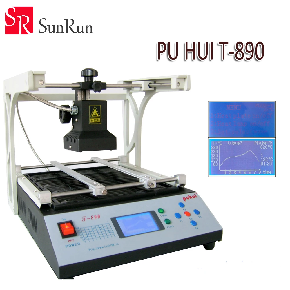 2016 New Arrival PUHUI T 890 T890 BGA Double Digital Infrared Station ...