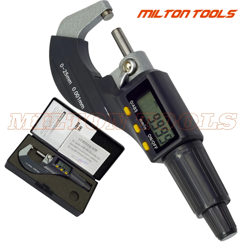 High quality 0-25mm Micron Digital outside Micrometer Electronic ...
