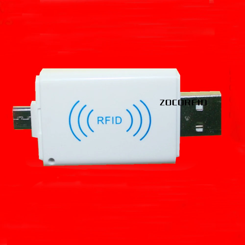 125KHz Mini RFID Reader Mobile Phone EM4100 TK4100 ID Card Reader mirco ...