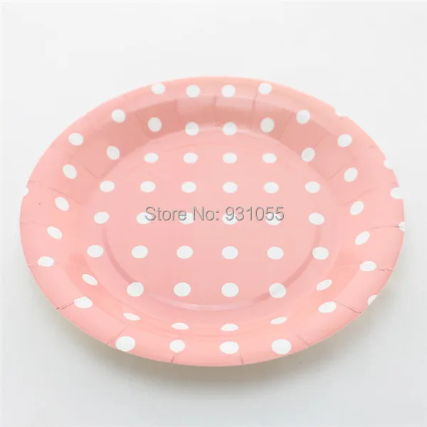 Big Promation 9 Disposable Round Peach Polka Dot Paper Plates For Big Promation 9 Disposable Round Peach Polka Dot Paper Plates For