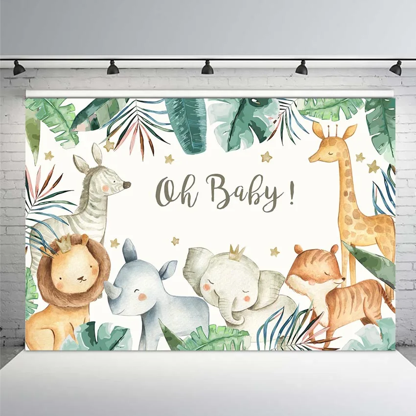 Allenjoy Baby Animal Background Jungle Backdrop Backdrops Backgrounds