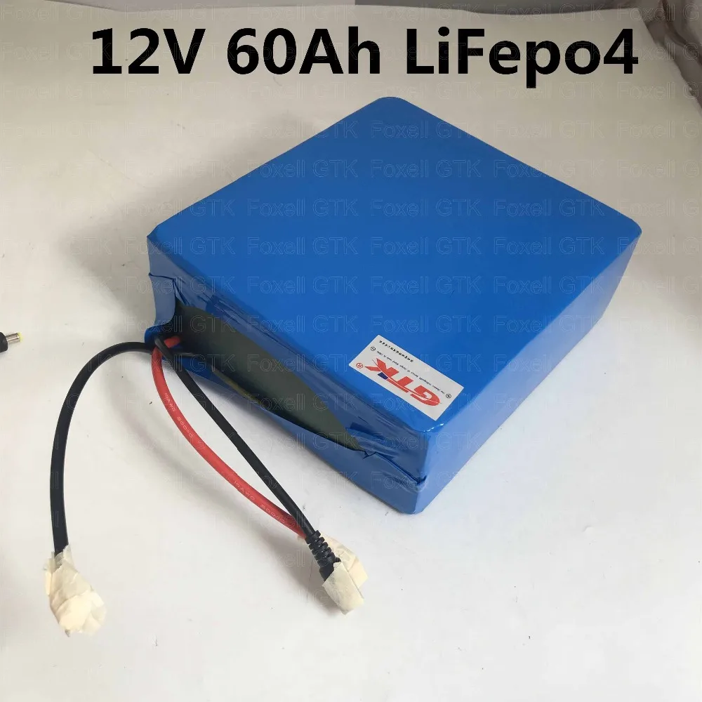 Lifepo4 12v 60ah battery pack 12v lifepo4 lithium battery for 12v 1000w ...