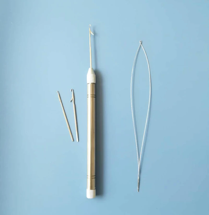 Stainless Steel Handle Multifunction Pulling Needle / Micro Rings Links ...