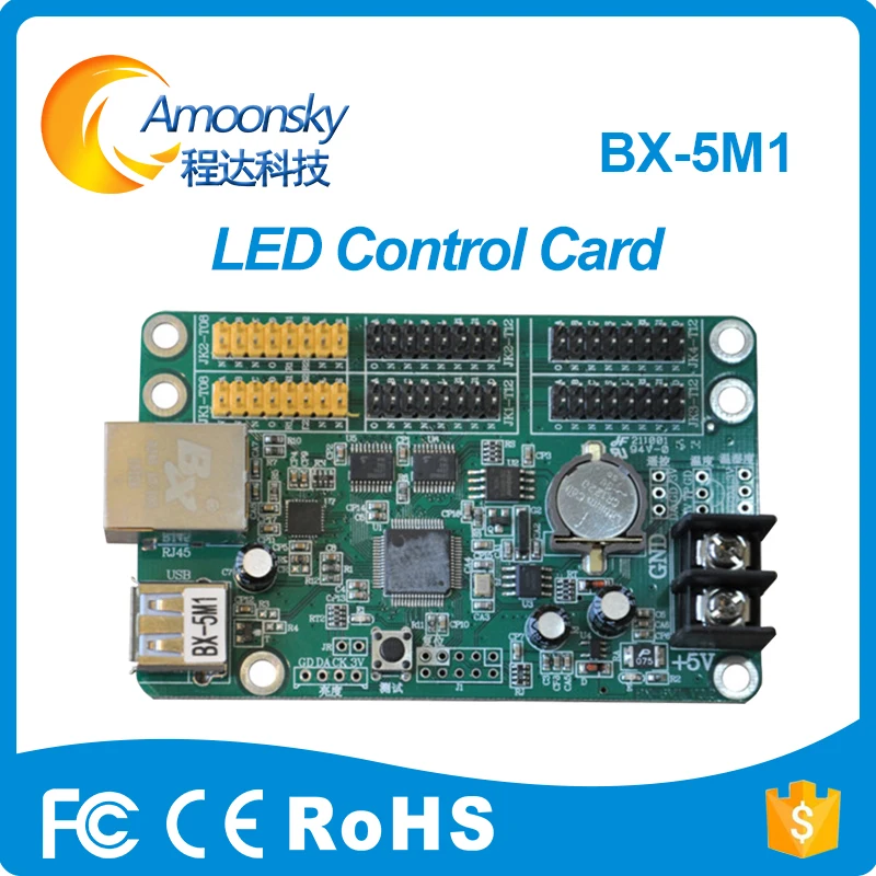 Led Control Card Bx-5m1 With Ethernet And Usb Port For Single Color P10 ...