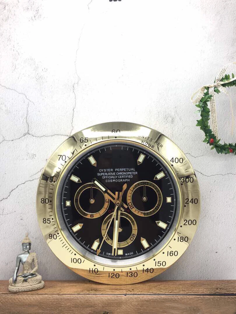 1Piece Luxury Metal Watch Shape Wall Clocks with Silent Mechanism|Wall ...