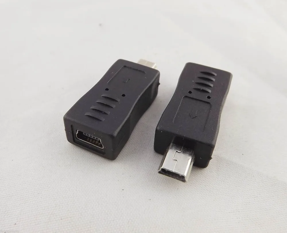 10 Pcs Mini USB 5 Pinos Macho Para Fêmea M/F Conversor Adaptador de ...
