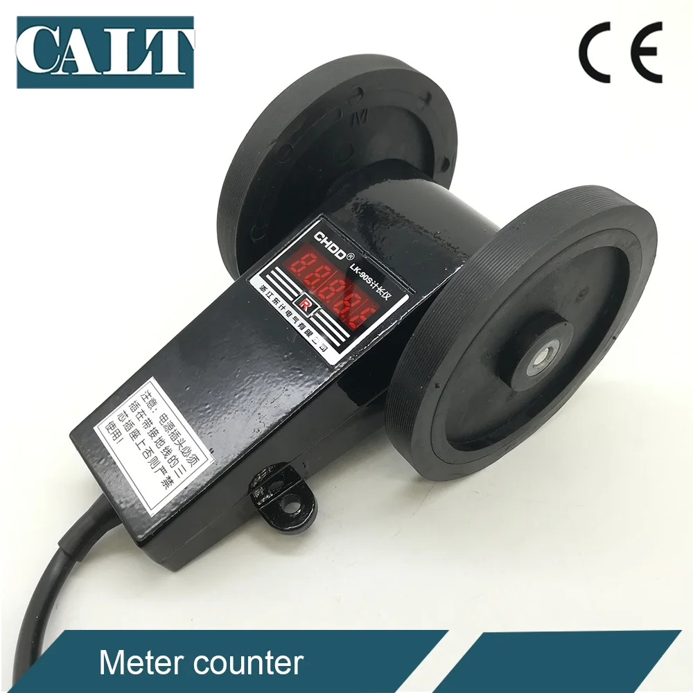 China 5 Digit LED Display Fabric Meter Counter LK 90S Length Measure ...