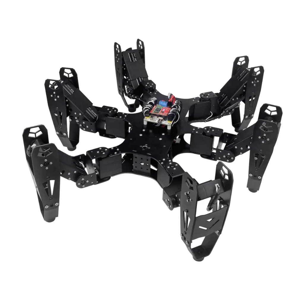 LOBOT 18 DOF araña Robot Arduino CR 6 Hexapod de seis patas marco DIY Kit de Control remoto RC ...