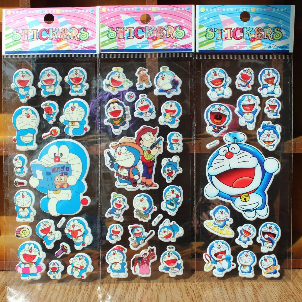 Doraemon stickers party props for kids cartoon children stickers baby ...