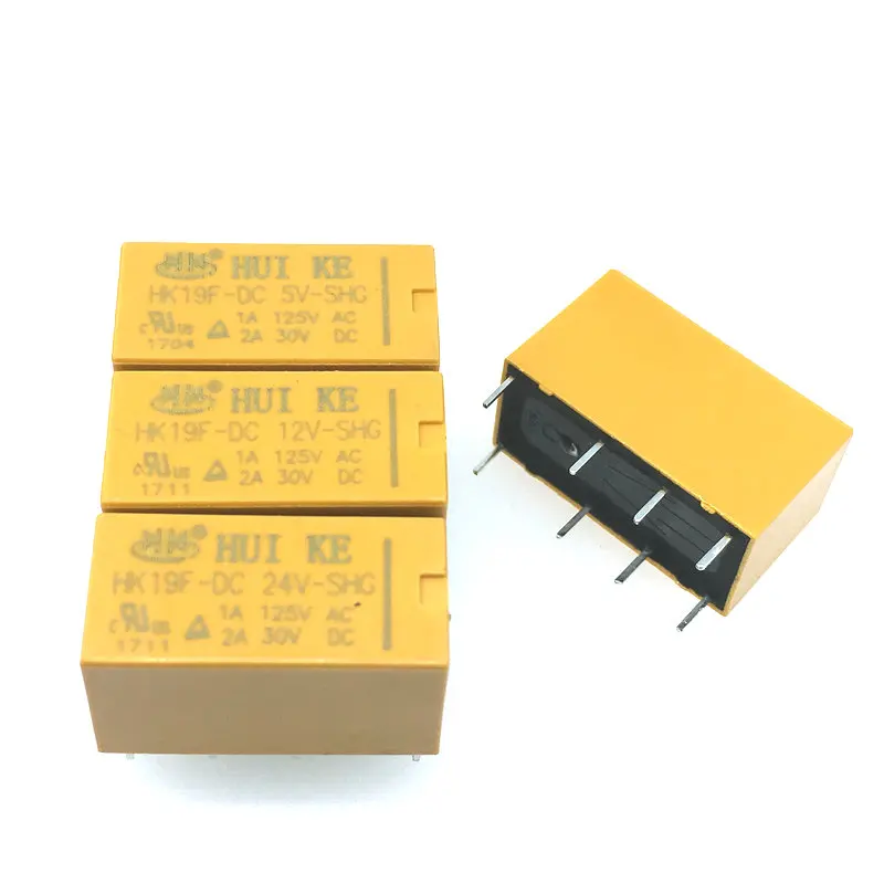 5PCS Relay HK19F DC5V SHG HK19F DC12V SHG HK19F DC24V SHG HK19F 3V 5V ... 5PCS Relay HK19F DC5V SHG HK19F DC12V SHG HK19F DC24V SHG HK19F 3V 5V ...