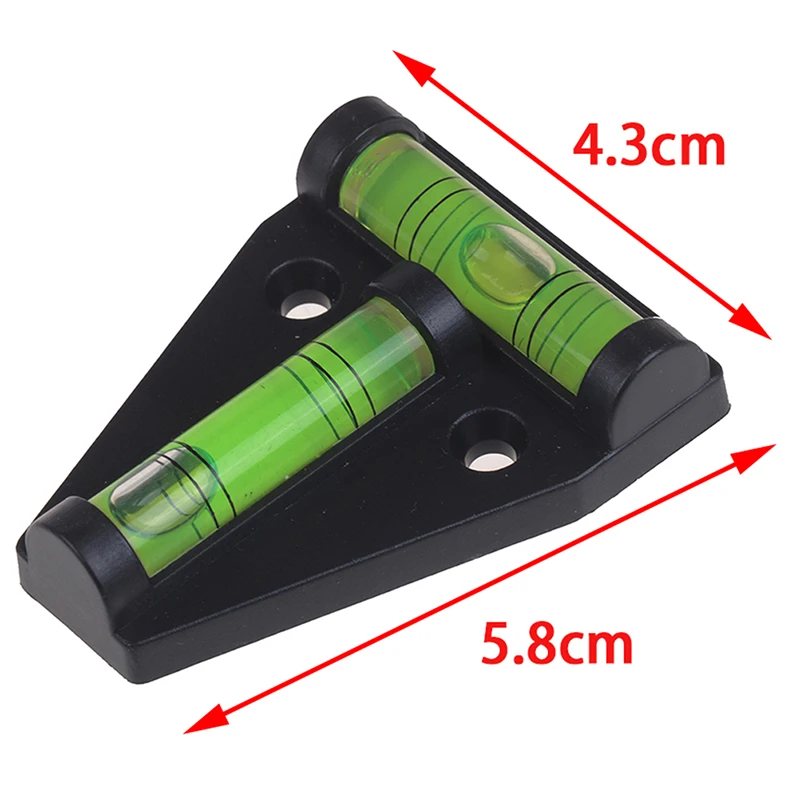1 Piece T Type Spirit Level Measurement Instrument Triangular Plastic ...