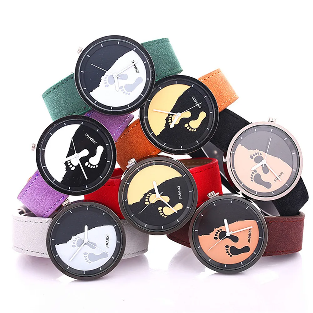 Fashion Footprint Bracelet Watch Ladies Denim Casual Watch For Gift ...
