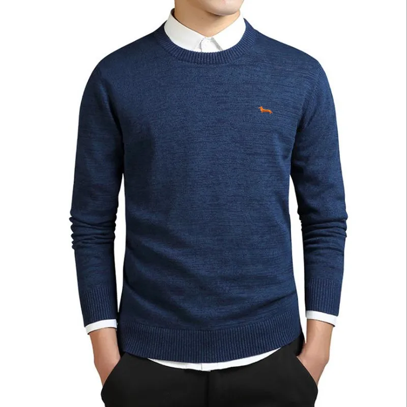 New Spring Autumn Fashion Casual Knitted Sweater Mens Harmont 100 ...