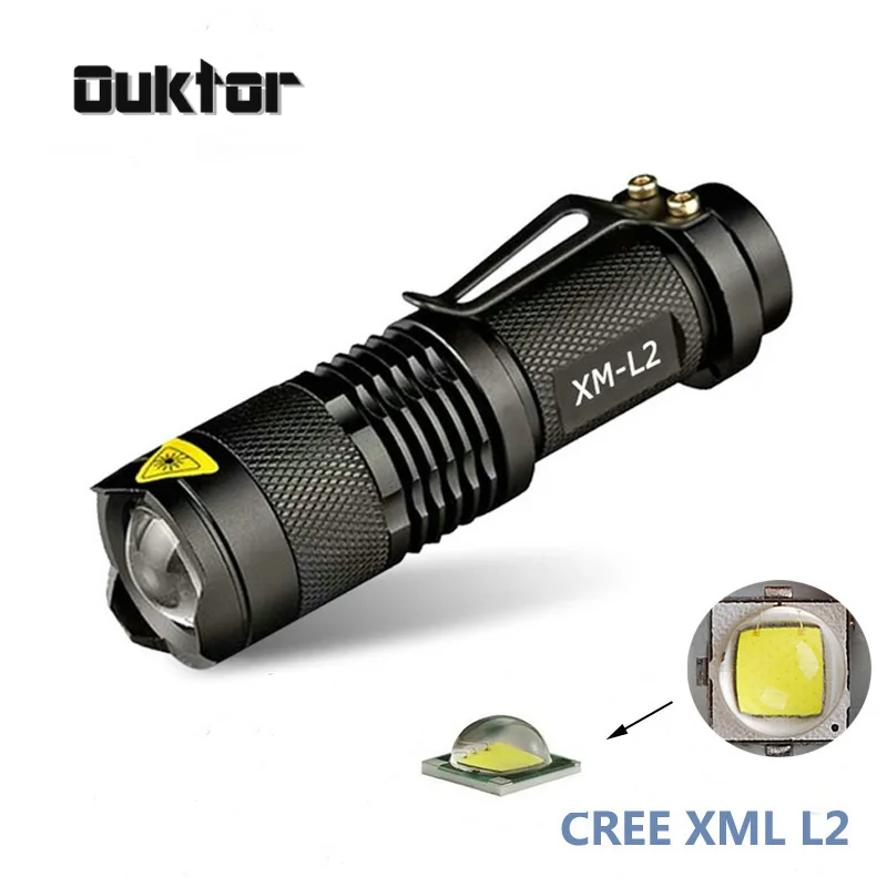6000Lumen Cree xm l2 Powerful led flashlight Lantern tactical Torch ...