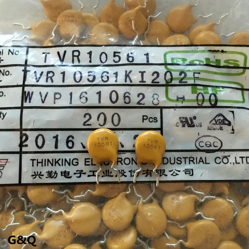 New And Origina 30pcs Tvr10561ki202f Tvr10561 10d561k Varistor ...