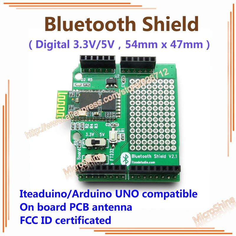 Bluetooth for Arduino stackable expansion boards HC06 Bluetooth Shield ...