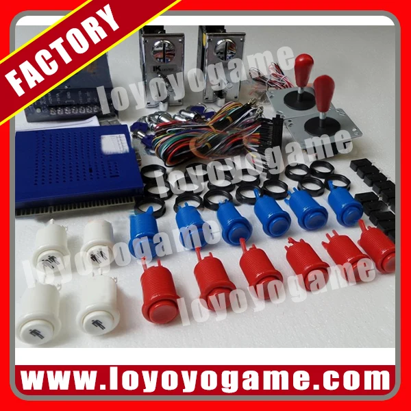 NEW Arcade parts Bundles Kit with 619 in 1 game elf balltop Joystick ...