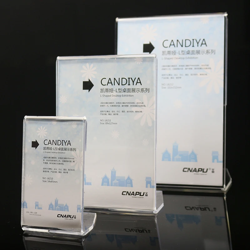 210x297mm customized size A4 plastic label display holder product ...