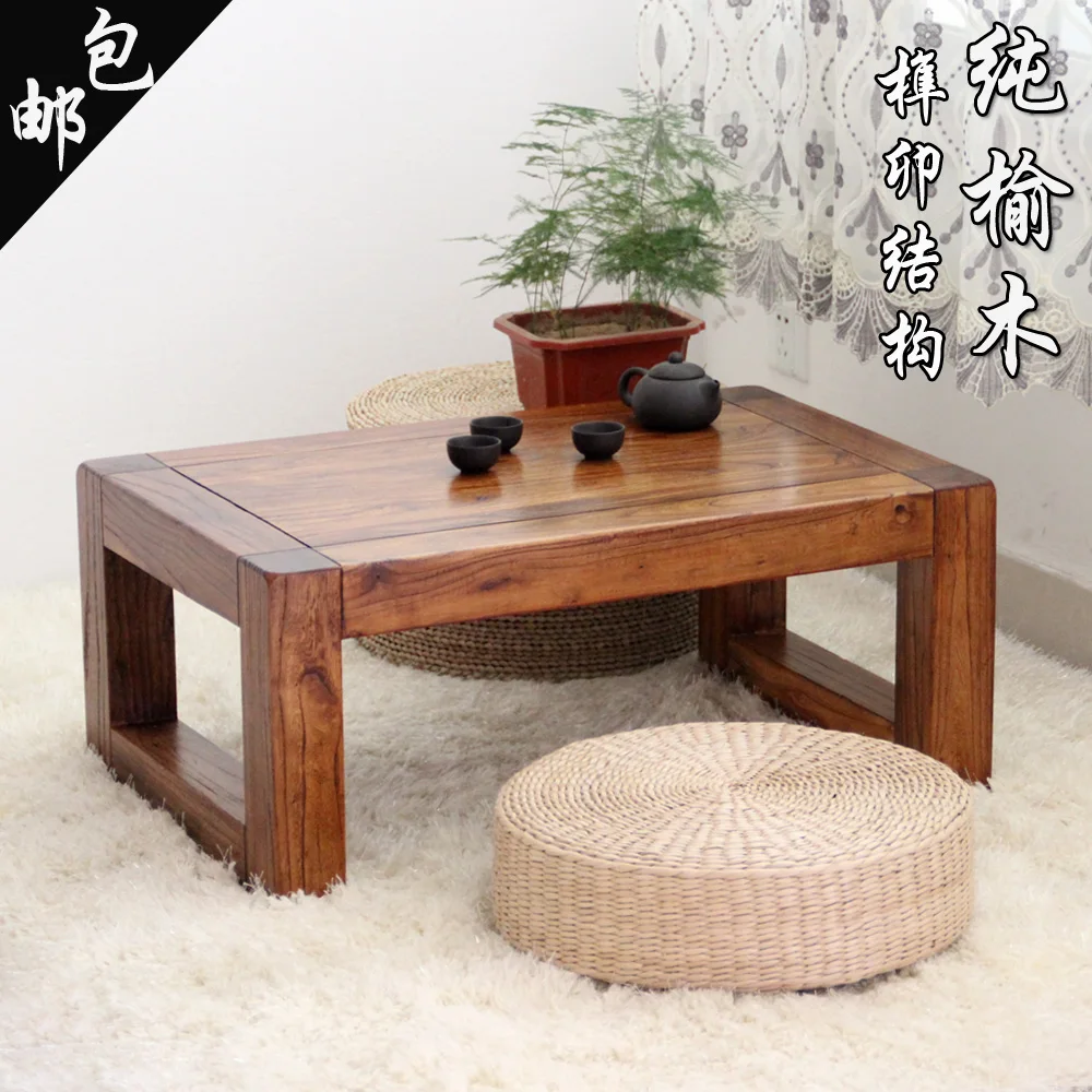 Круглый стол в японском стиле - фото