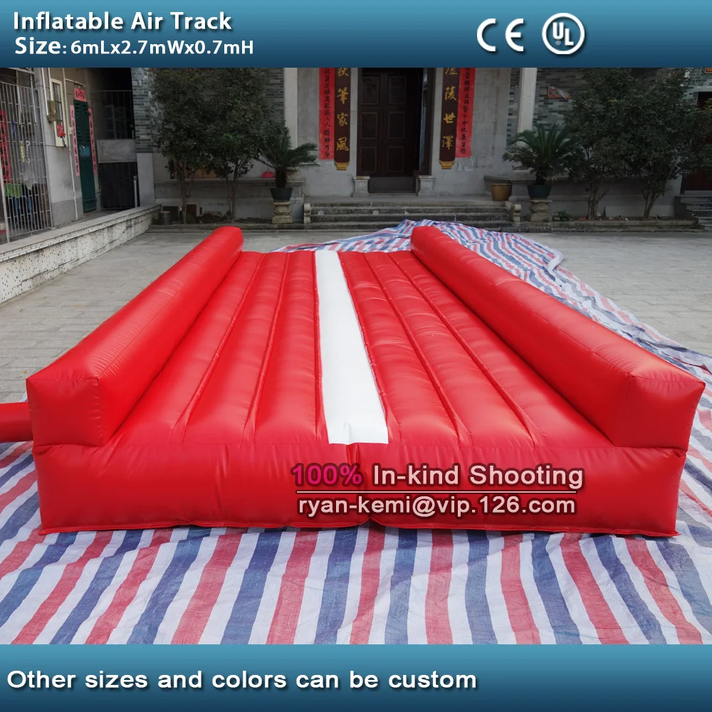 Free shipping 6m 20ft inflatable air track inflatable tumble track ...
