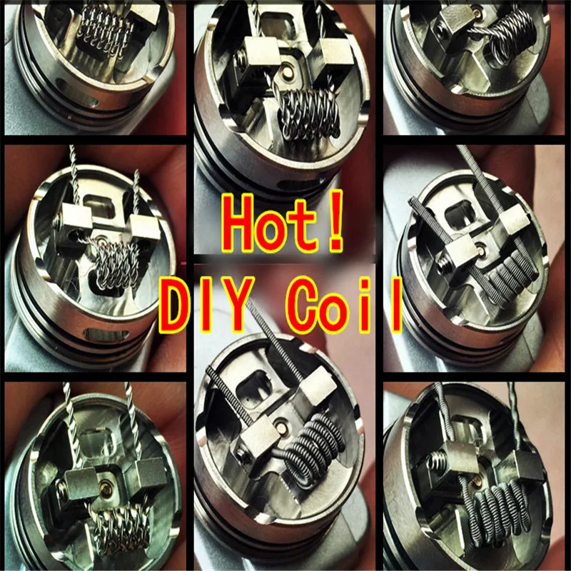 Pilot VAPE 10pcs/lot rda coil DIY Atomizer Clapton Flat twisted wire ...