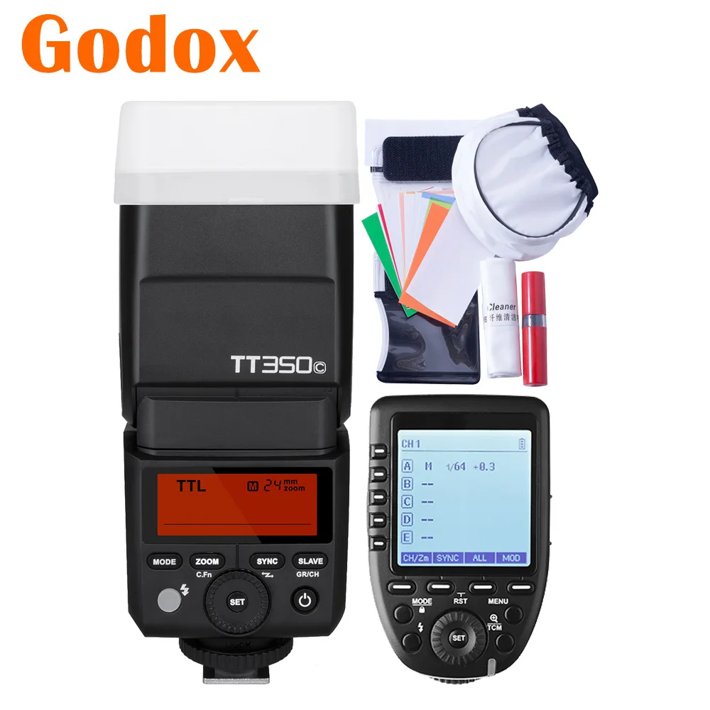 Godox TT350 TT350C TT350 C 2.4G TTL GN36 HSS Camera Flash Speedlight ...