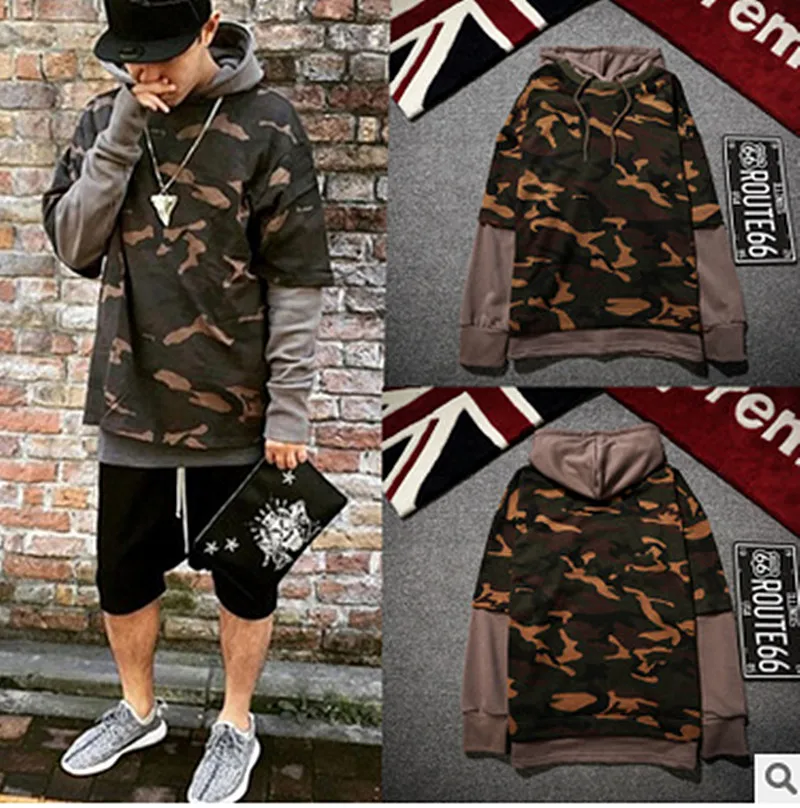 Sudadera con capucha de manga larga para hombre, ropa superior sin ...