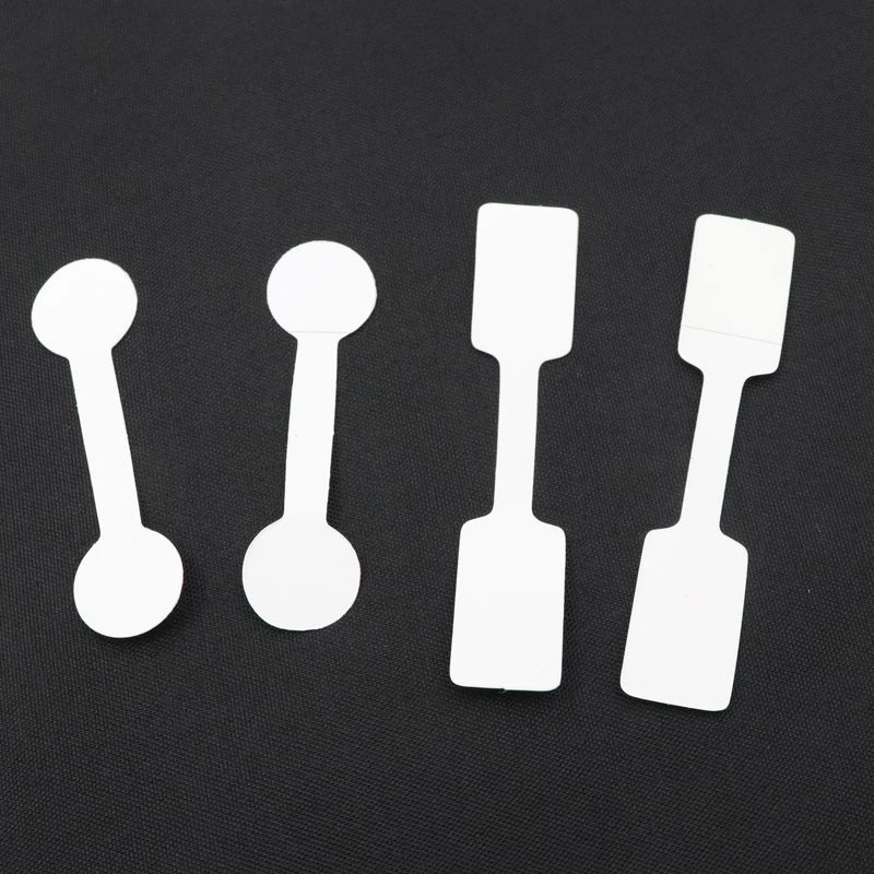 100 Pieces White Blank Price Tag Square Round Heads Paper Labels ...