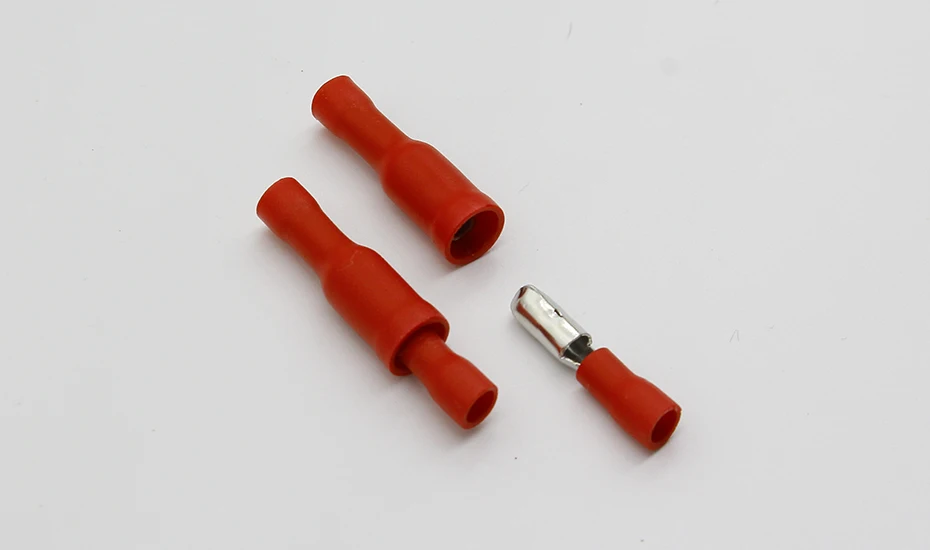 COSSE ELECTRIQUE,--Connecteur de balle rouge mâle et femelle à sertir ...