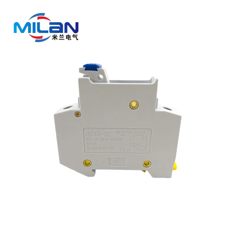 1PCS HG30 32 AC380V 2 32A 1P 10x38mm 원통형 퓨즈 홀더 소켓|fuse bases|fuse ...