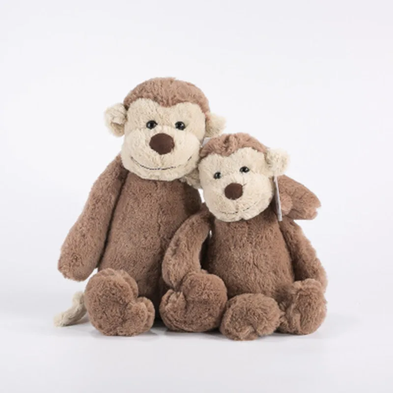 WEYA 30CM Brown Monkey Animal Plush Toys Stuffed Soft| | - AliExpress
