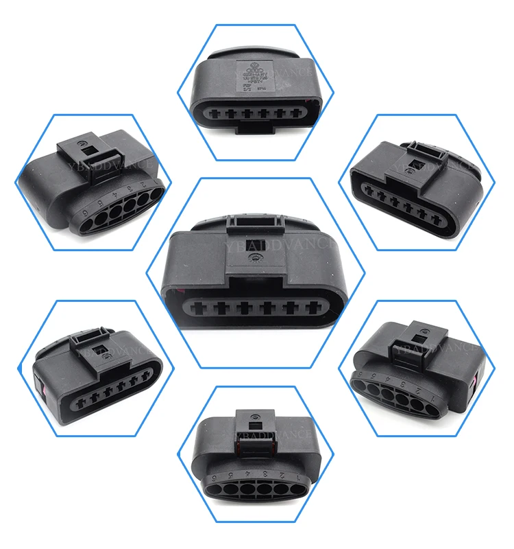 6-Pin-Waterproof-Fuel-Pump-Ignition-Coil-Female-Connector-For-VW-Audi ...