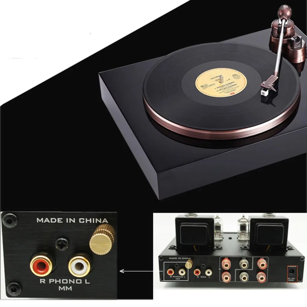 FX-AUDIO Amplifier Vinyl Record Amp Output Single-ended Class A Tube ...