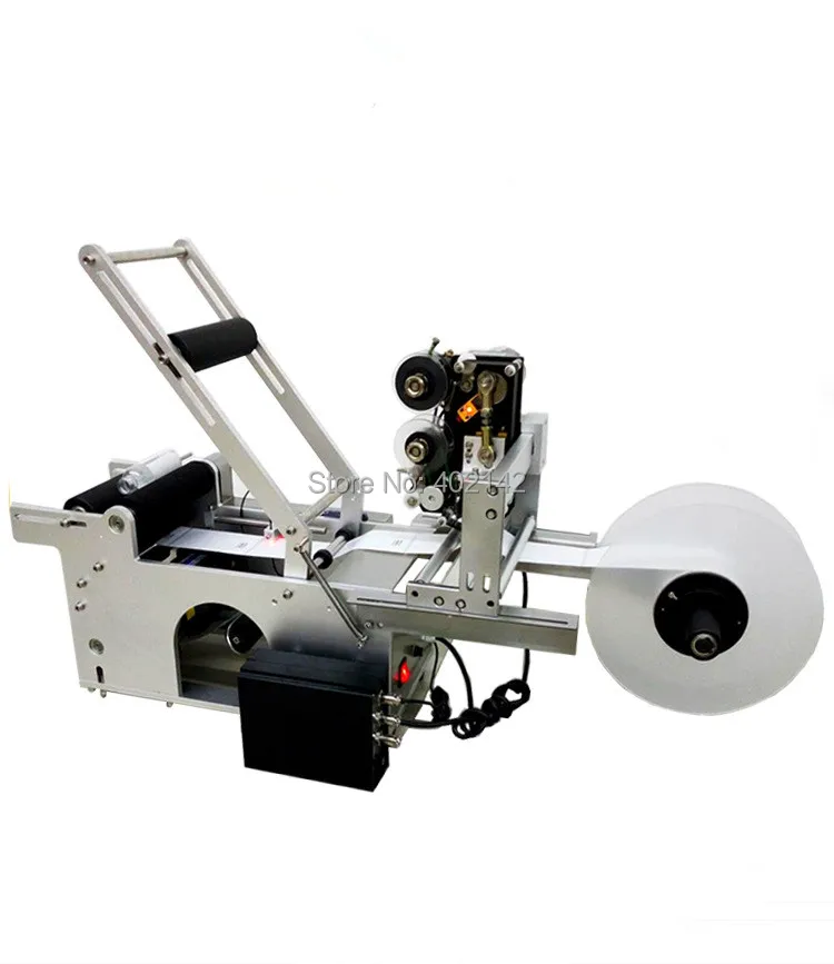 100% Warranty Semi Automatic Round Bottle Labeler Machine with Coder,date printing Labeling ...