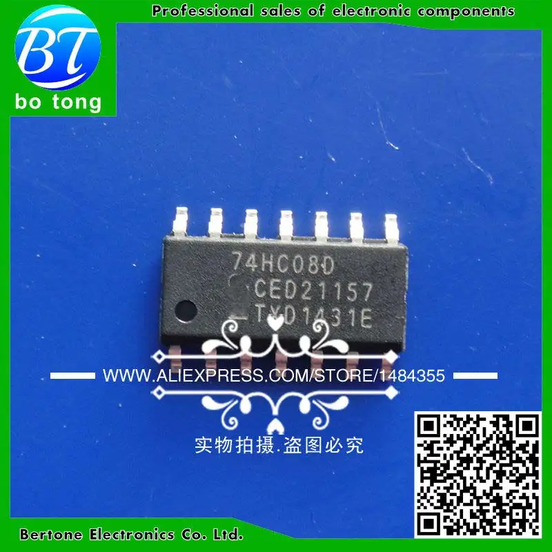 100PCS-74HC08D-SOP14-74HC08-SOP-SN74HC08DR-SN74HC08-SMD-new-and ...