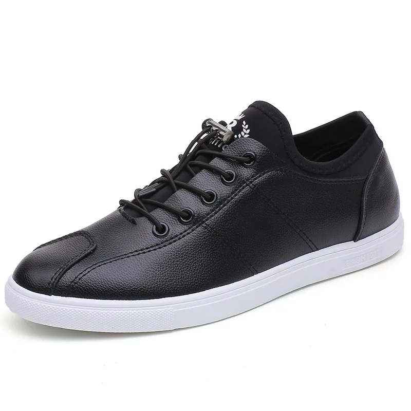 Casual Man Sneakers Leather Casual Shoes Flat Men's Footwear Spring ...