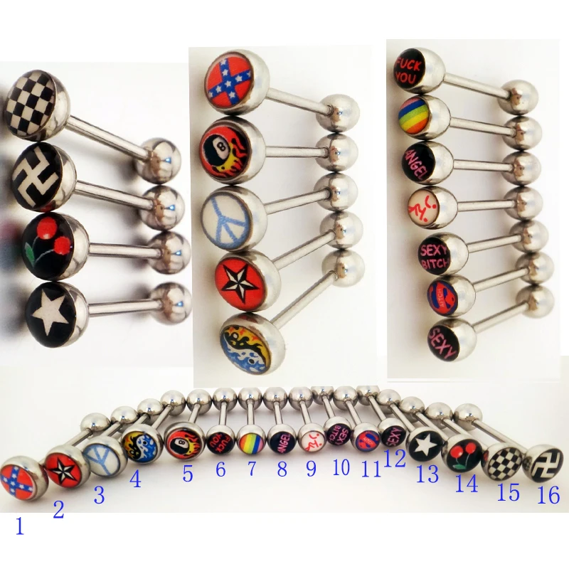 Cool Tongue Rings Jewelry