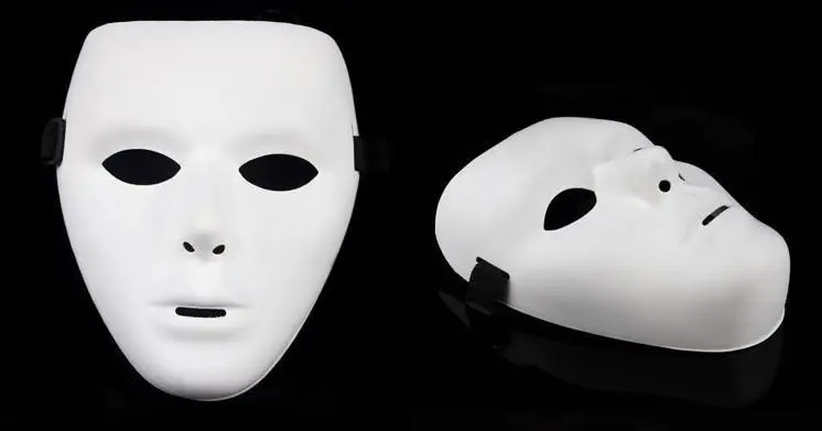 Aliexpress.com : Buy jabbawockeez mask PVC pure white masquerade party ...