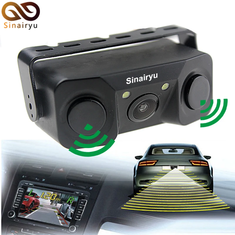 Sinairyu New Car Video Parking Sensor, Rear camera + 2 Sensor Video ...