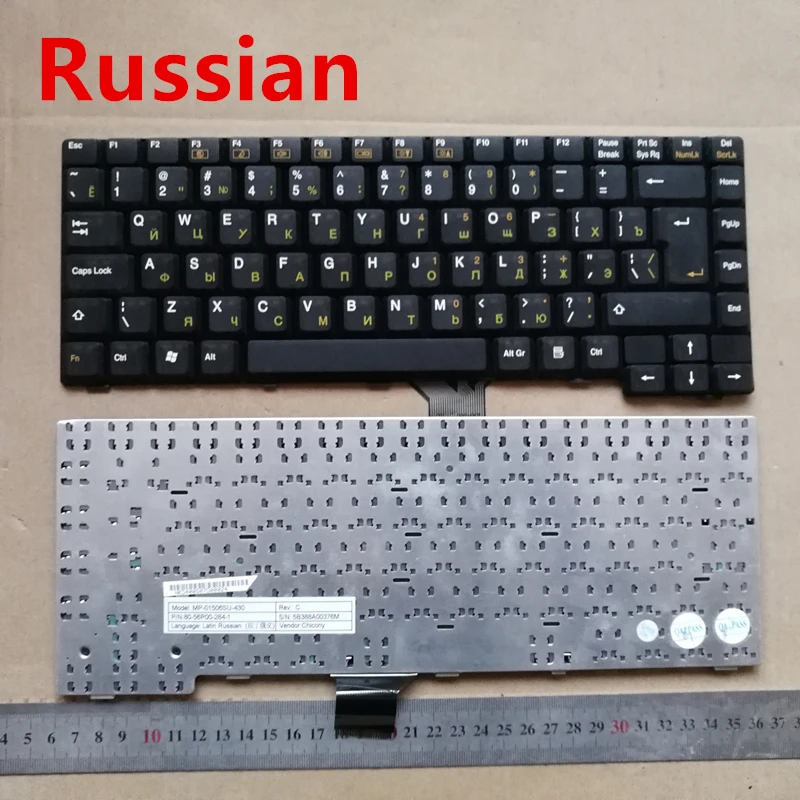 Russian layout new laptop keyboard for Clevo D430S D410S RU MP 01506SU ...